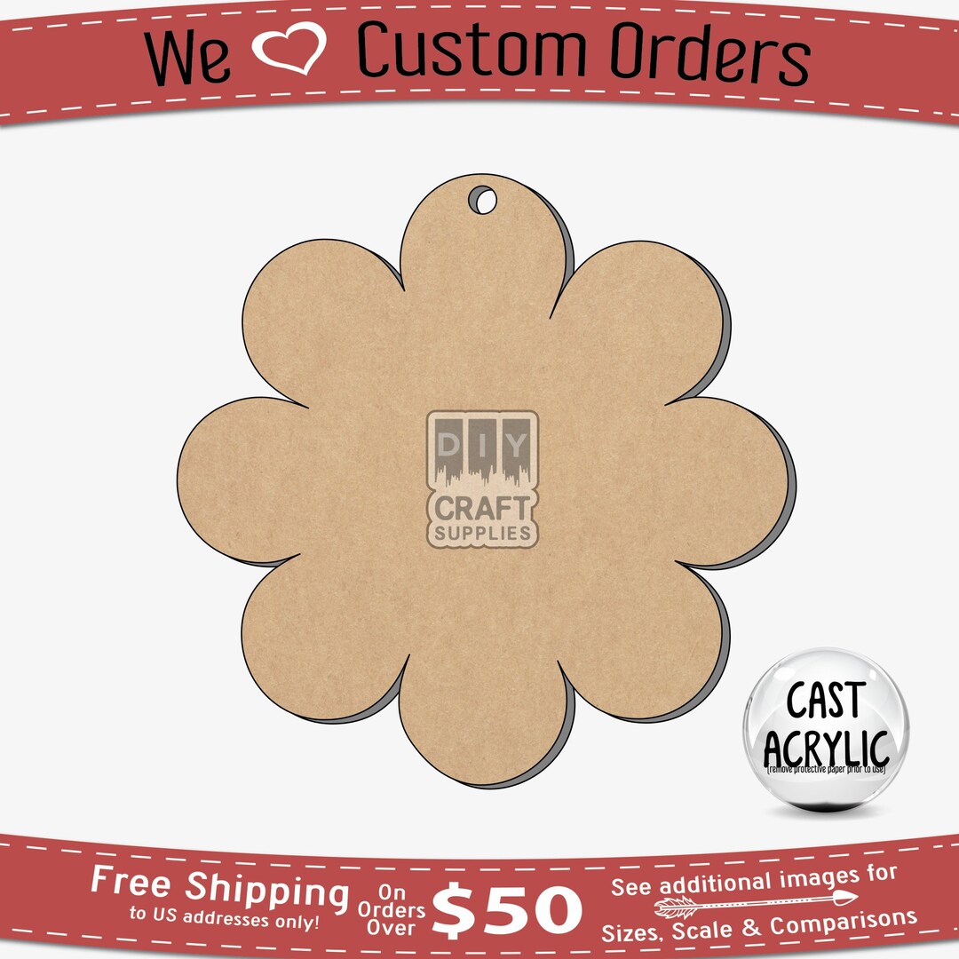 Daisy Acrylic Craft Blank for DIY Projects - Etsy