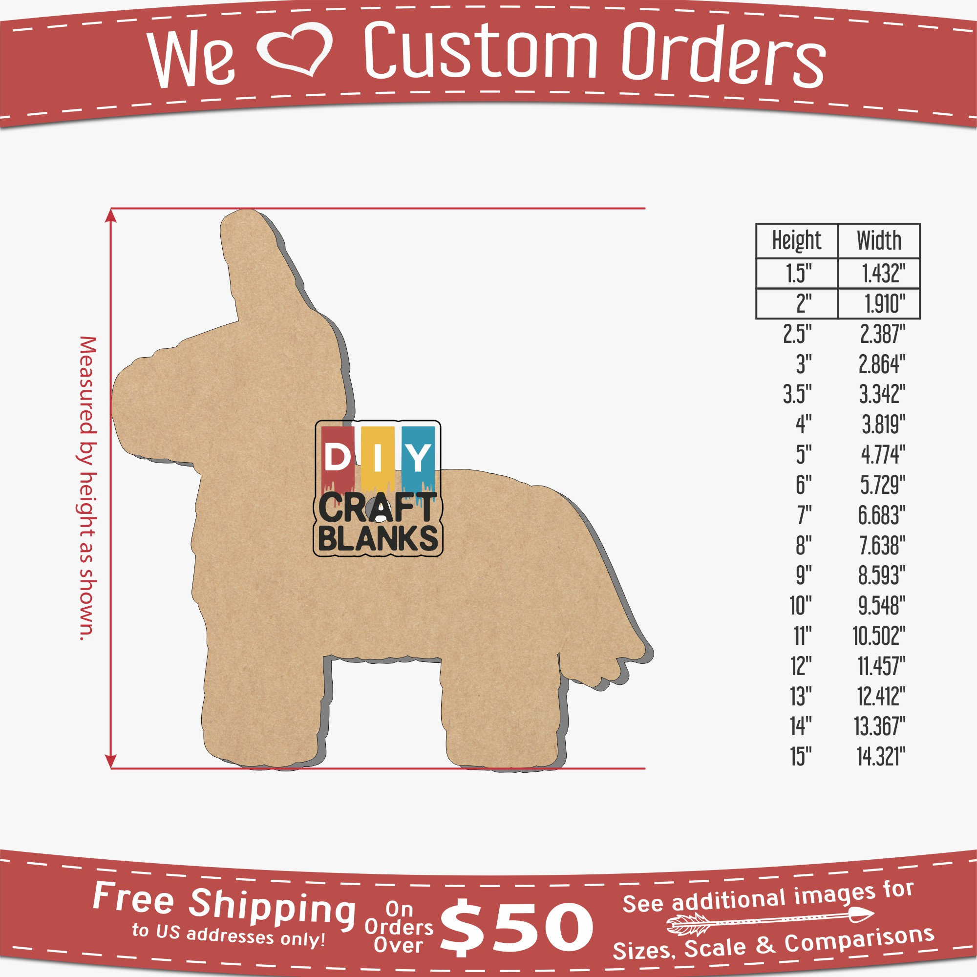 Donkey Pinata Outline