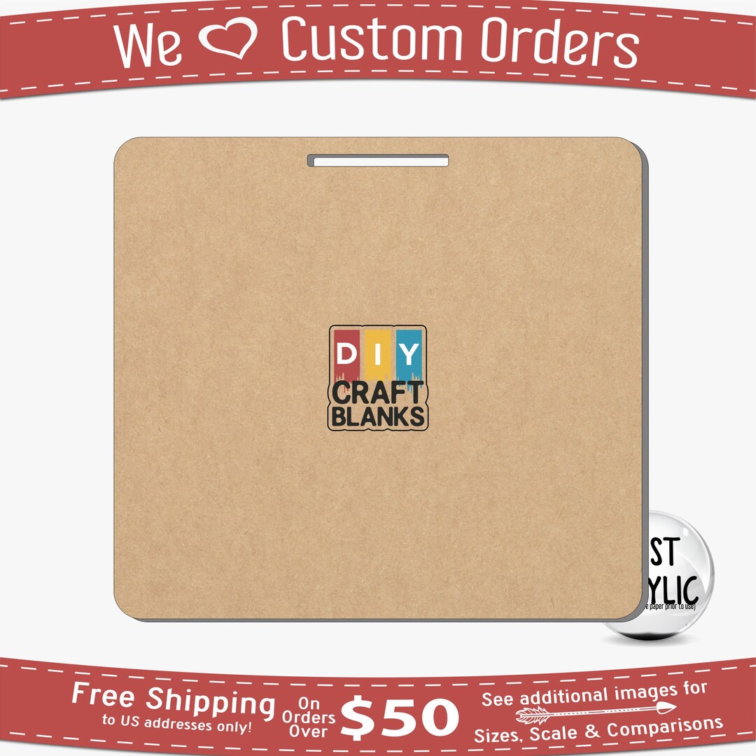 HEB Sized Acrylic Badge Buddy Blank: Horizontal Name Badge (3.4" X 3.2 ...