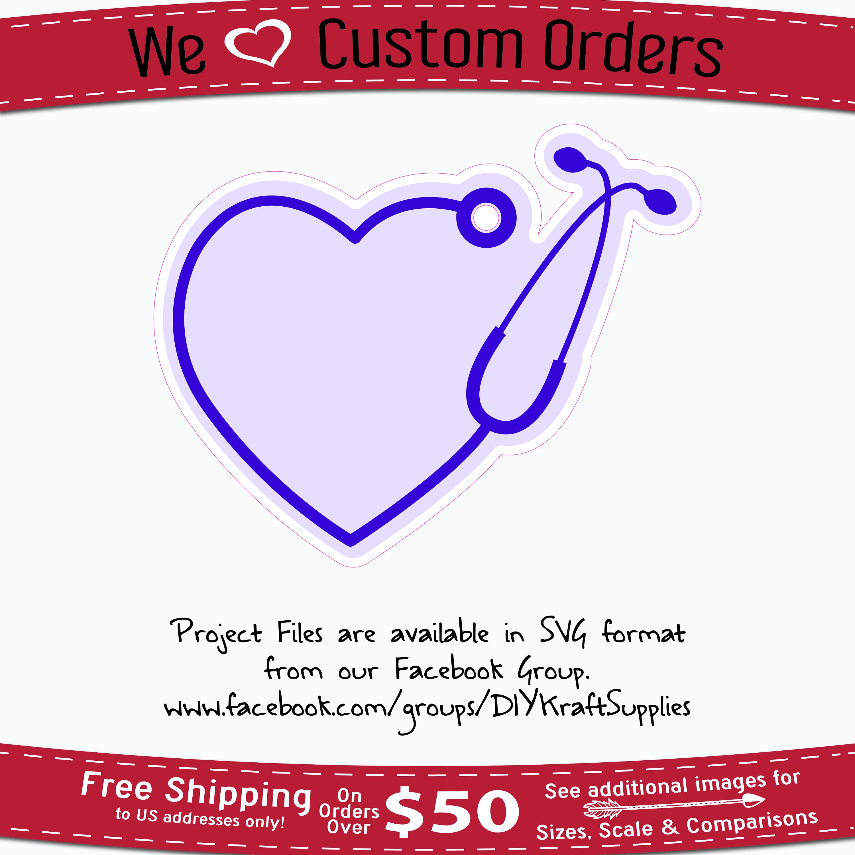Stethoscope Heart Acrylic Shape Acrylic Stethoscope Heart - Etsy