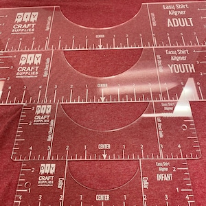 T-shirt Alignment Tool, Easy Tshirt Ruler, T-shirt Centering Set ...