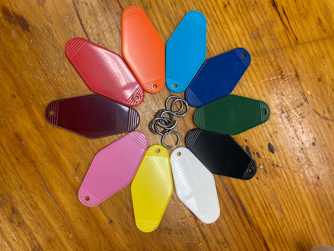 Vintage Style Motel Key Tag: Rhombus Plastic Key Fob - Etsy