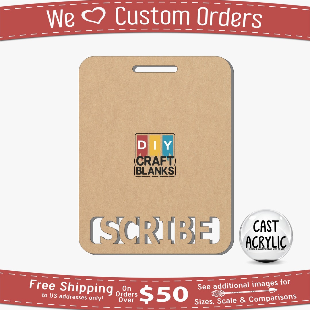 Badge Buddy for Scribes, Scribe Badge Buddy, Scribe, Horizontal Badge ...