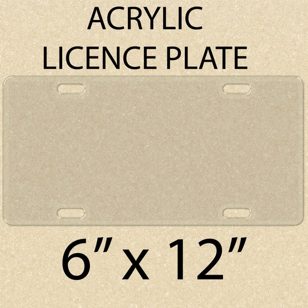 Acrylic License Plate - Etsy