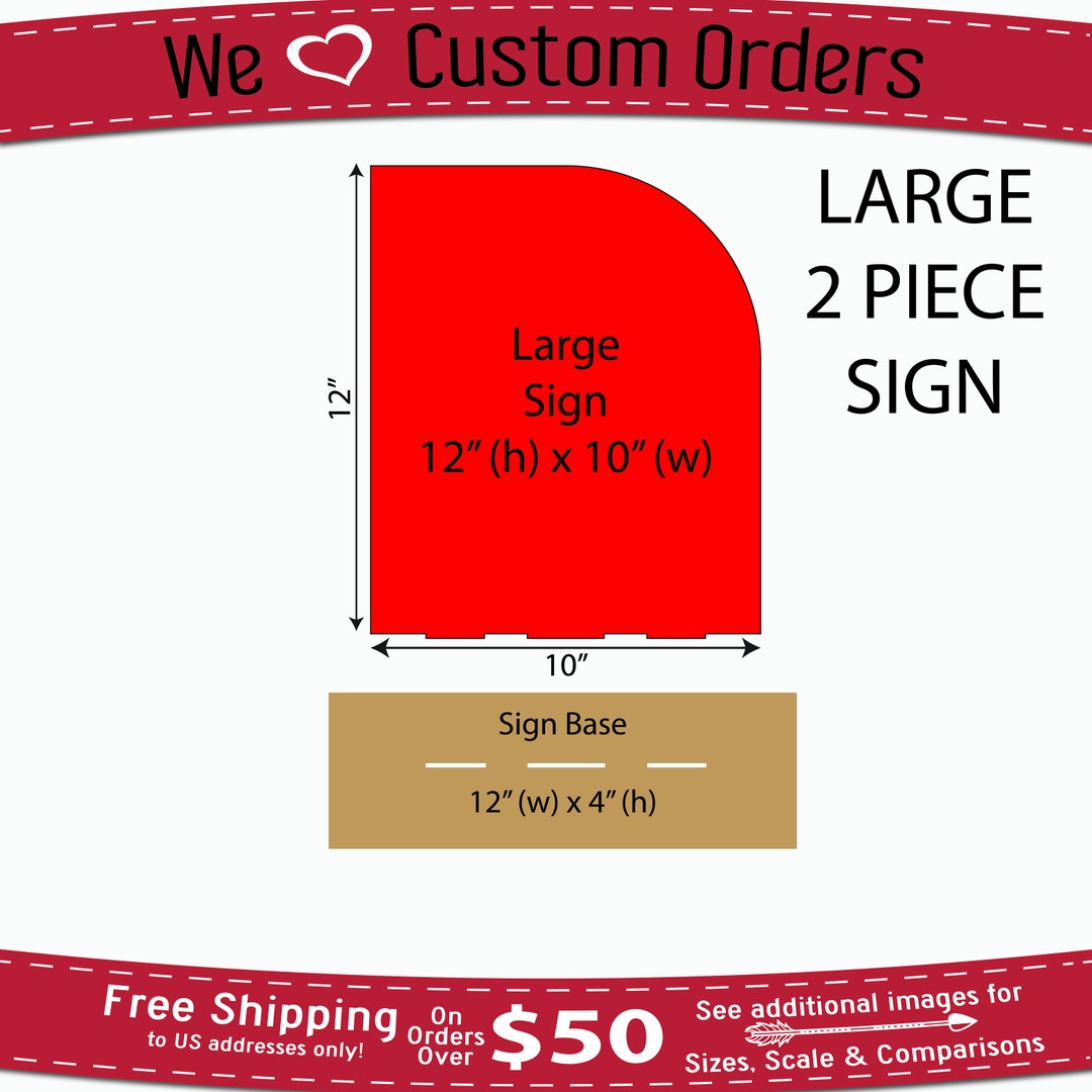 Large 2 Piece Acrylic Sign, DIY 2 Piece Sign Blanks - Etsy