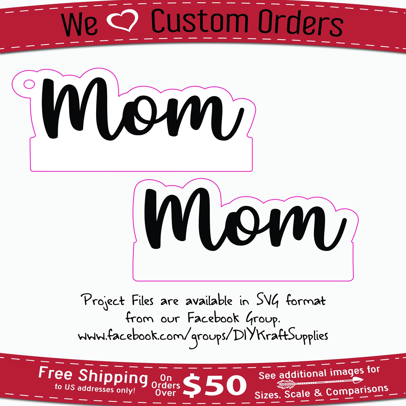 Cursive Mom With Room to Add Names Acrylic Shape Acrylic - Etsy