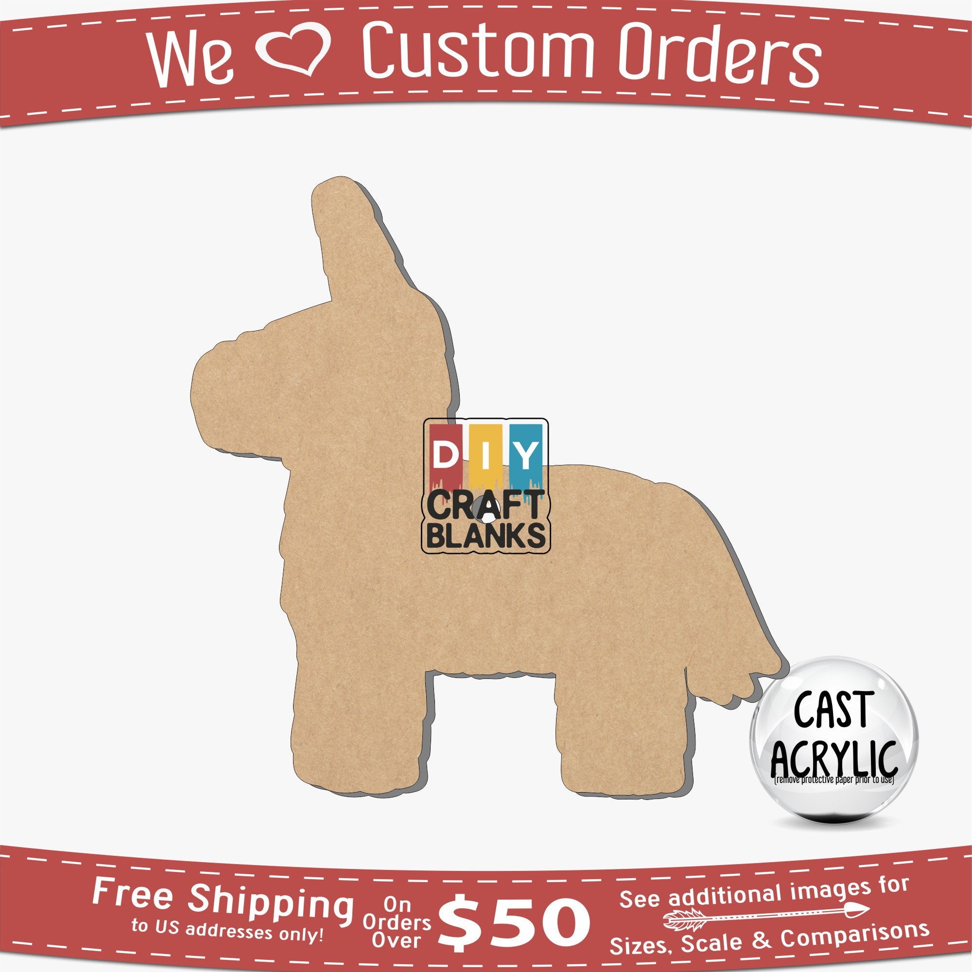 Donkey Pinata Outline