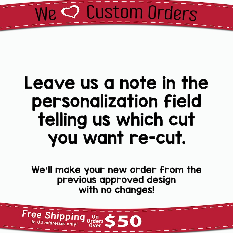 Reorder of Previously Made 3 Custom Cut Clear Cast - Etsy