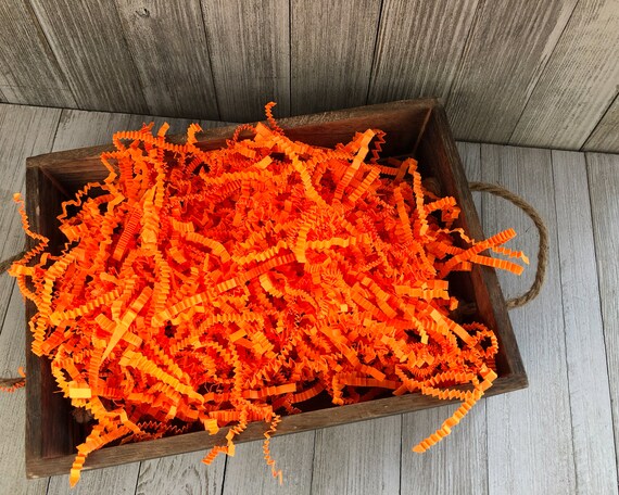 Artificial Plants For Decor Indoor Orange Crinkle Cut Paper Shred - 1.5 ...