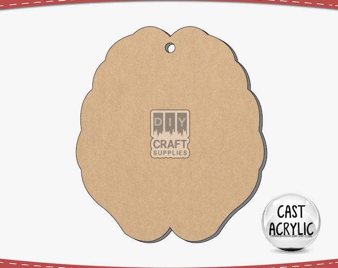2 Anatomical Brain Clear Acrylic Blanks for Badge Reels & Vinyl Decal ...