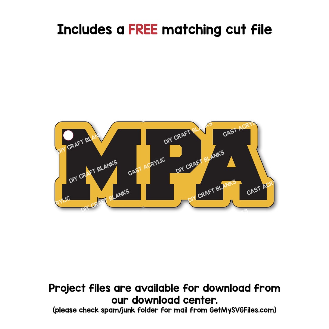 MPA, Master, Public, Administration, Keychain, Badge Reel, DIY, Craft ...