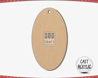 Oval Shape, Clear Acrylic Craft Blank, Colored Acrylic Blank - Etsy