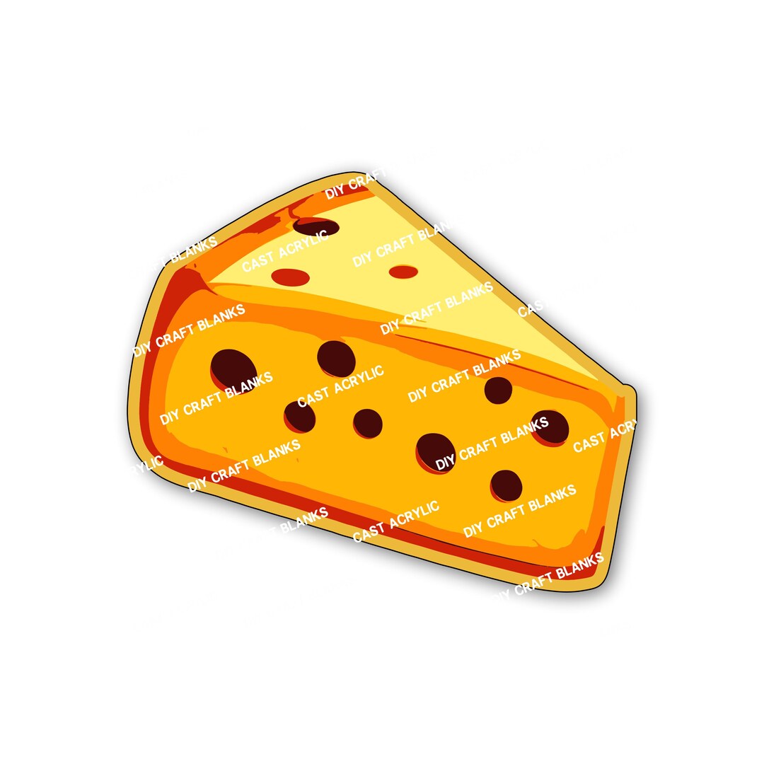 Cheese Block Acrylic Blank: DIY Keychain, Badge Reel, Craft - Etsy