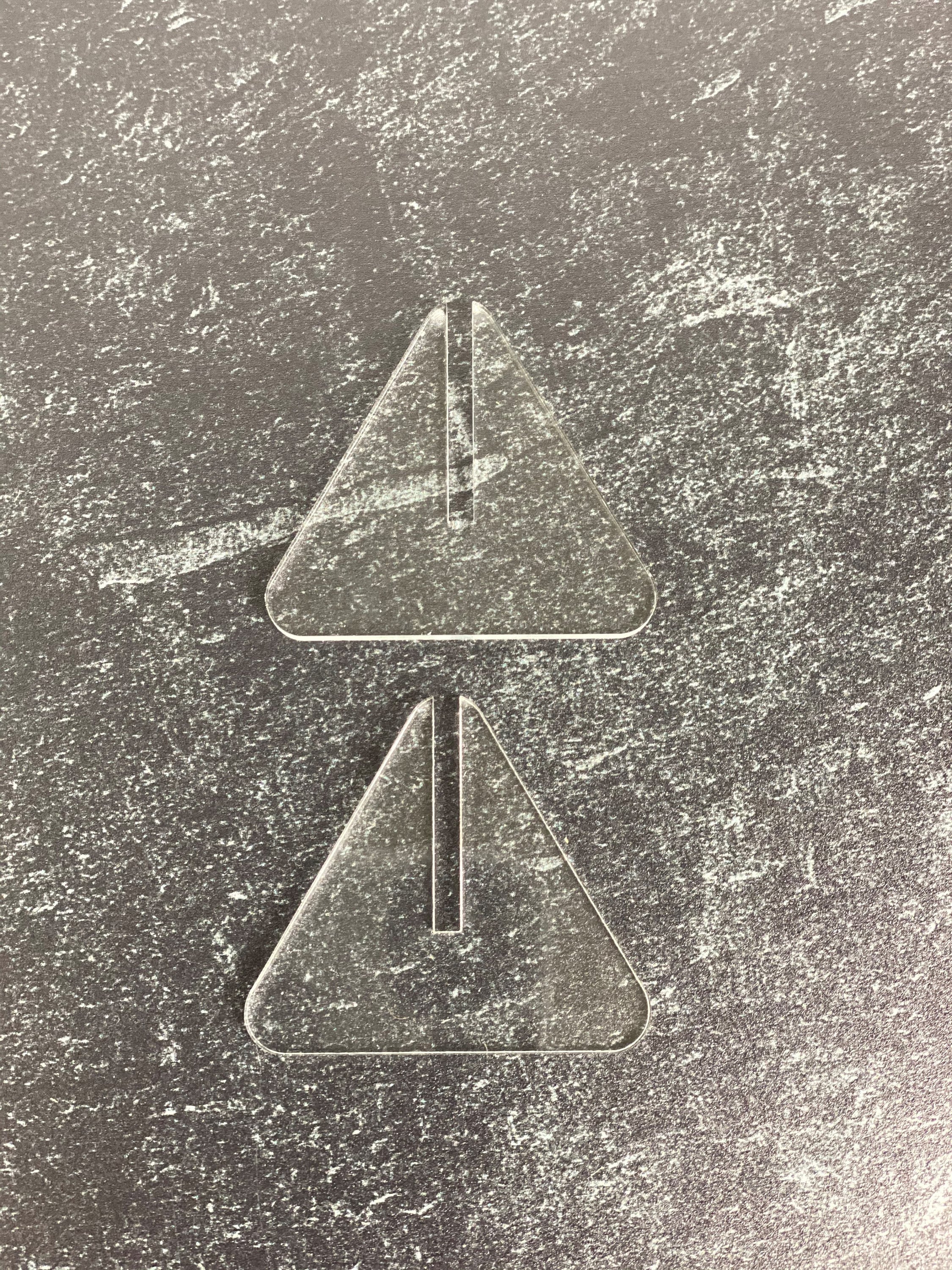 Clear Acrylic Sign Stands: 3mm Plexiglass Feet, Tabletop Display - Etsy