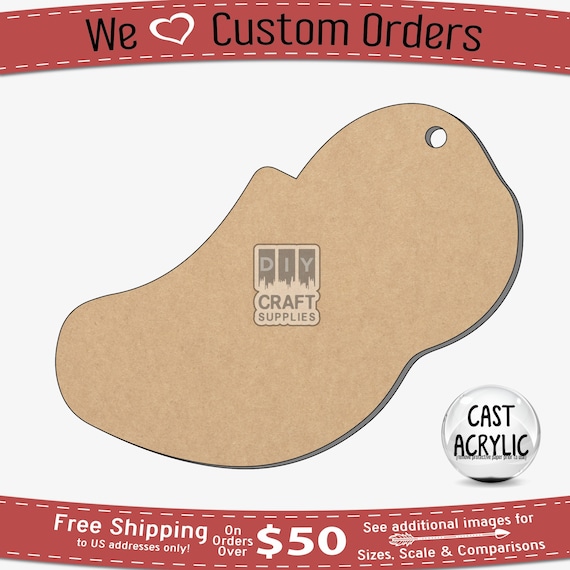Crocs Acrylic Craft Blank for DIY Projects - Etsy