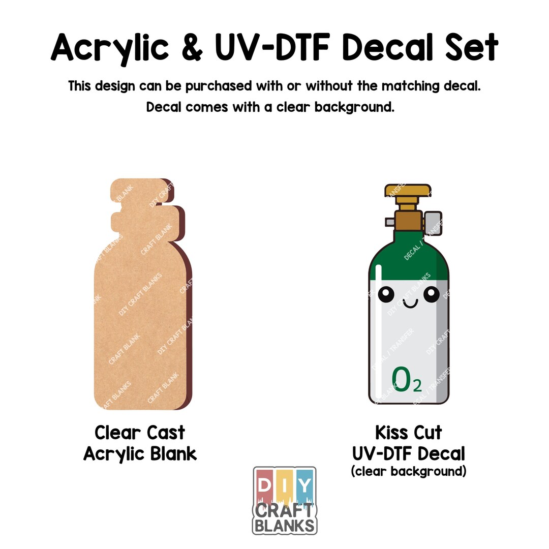 Kawaii Oxygen Tank Acrylic Blank: DIY Craft Shape (SVG File) - Etsy