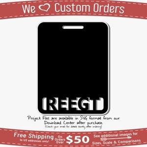 Badge Buddy for REEGT, REEGT Badge Buddy, Horizontal Badge Buddy, Large ...