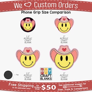 Smiley Cowgirl, Smiley Face, Cowboy Hat, Cowgirl, DIY, Craft, Blank - Etsy