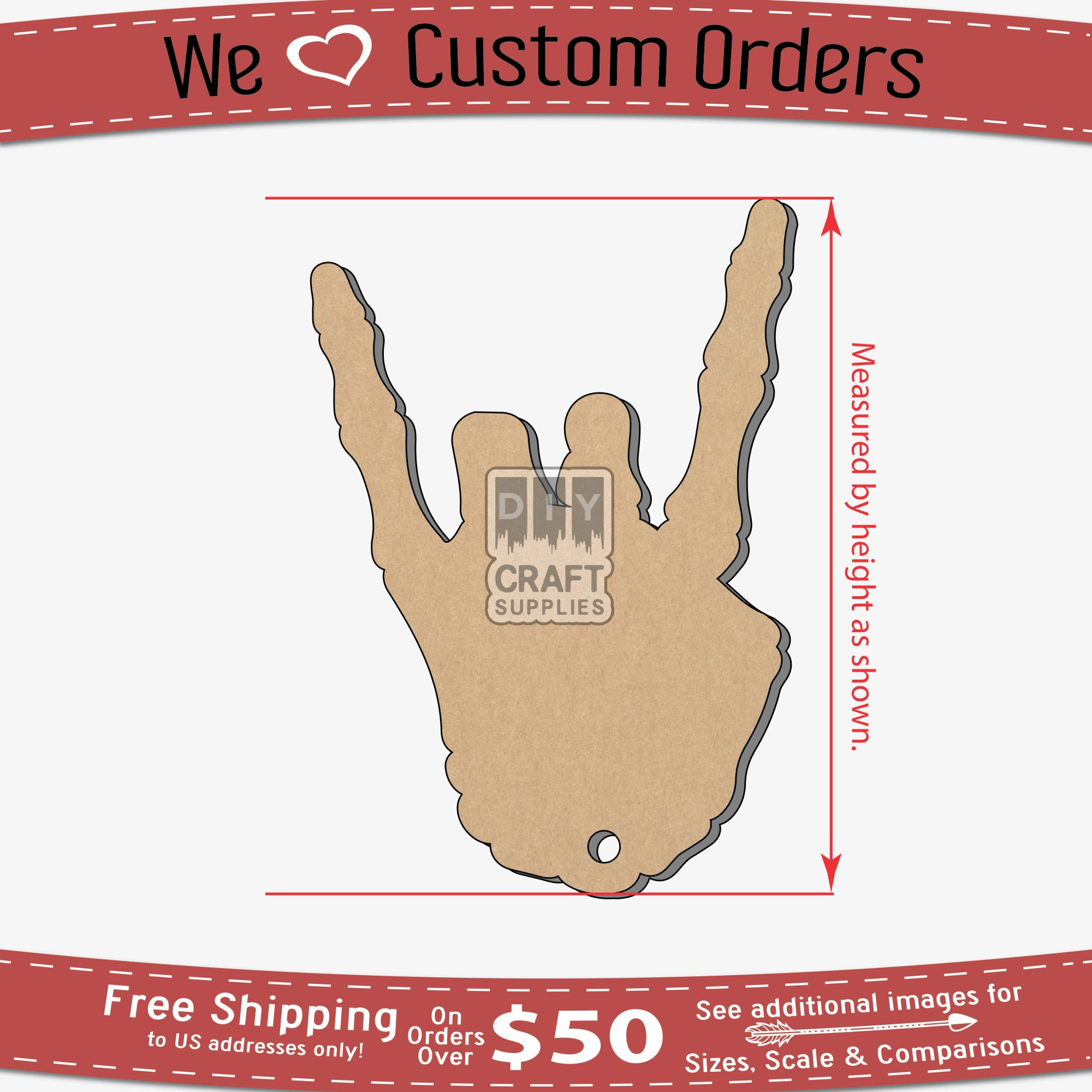 Rock On Bone Finger Rock On Bone Finger Bone Hand DIY - Etsy