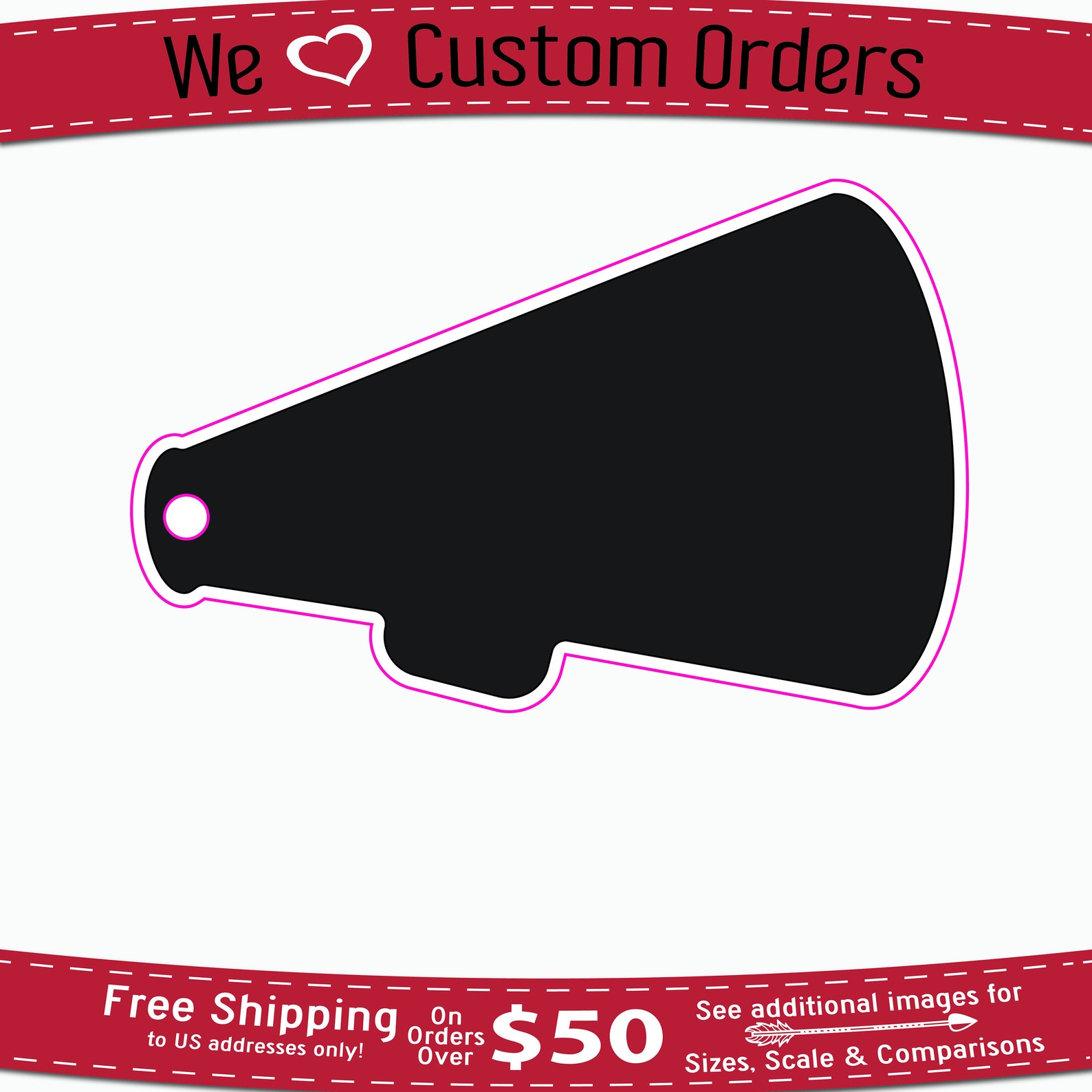 Megaphone Acrylic Shape Acrylic Megaphone Shaped Blank - Etsy