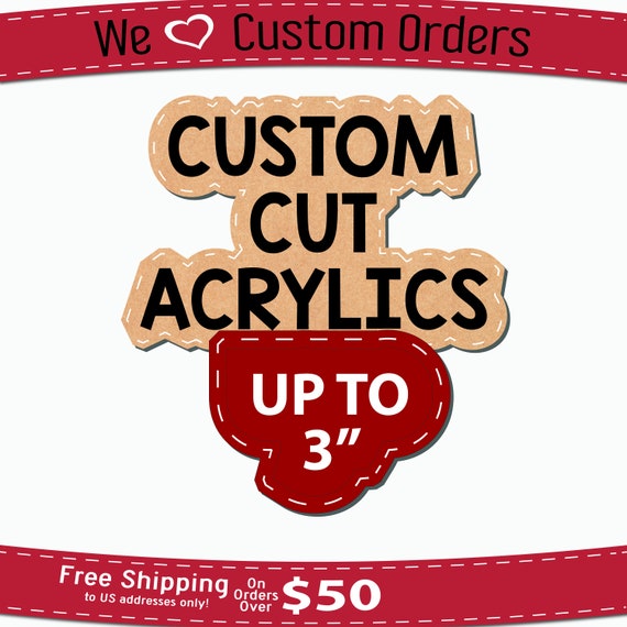 3 Custom Cut Clear Cast Acrylic Blanks - Etsy