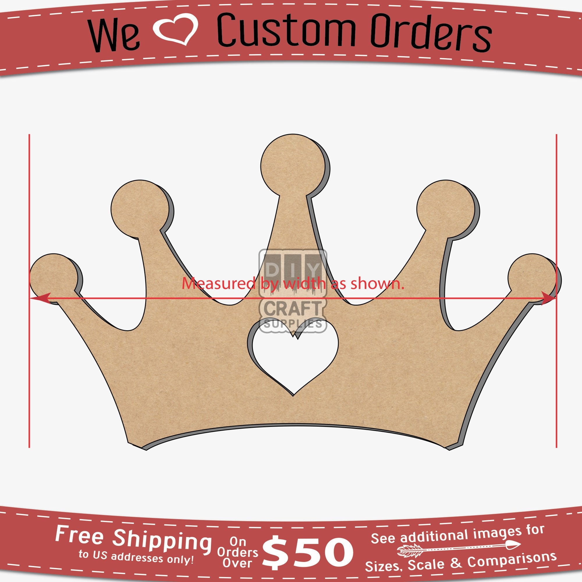 Princess Crown Acrylic Craft Blank for DIY Projects - Etsy