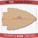 Arrowhead Acrylic Shape Arrowhead Blank Arrowhead Unfinished - Etsy