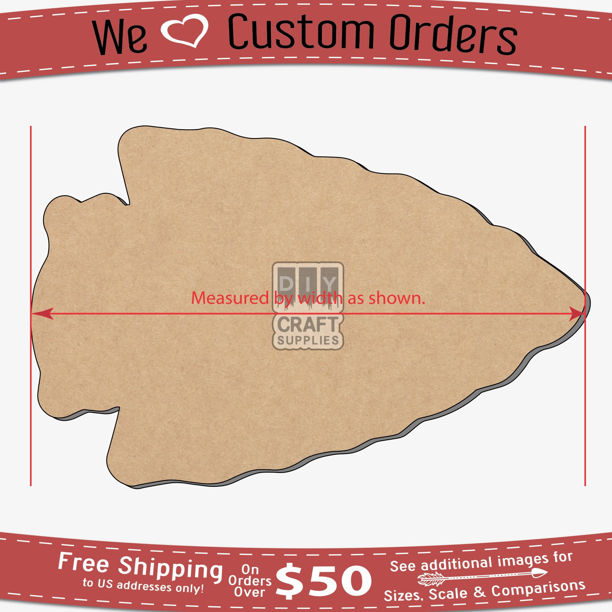 Arrowhead Acrylic Shape Arrowhead Blank Arrowhead Unfinished - Etsy