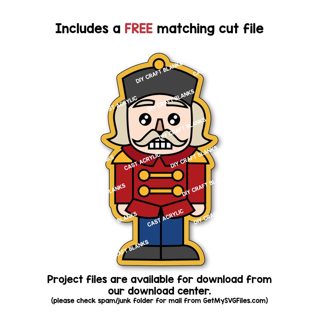 Christmas Nutcracker #2, Christmas, Nutcracker, Keychain, Badge Reel, DIY, Craft, Blank, Phone ...