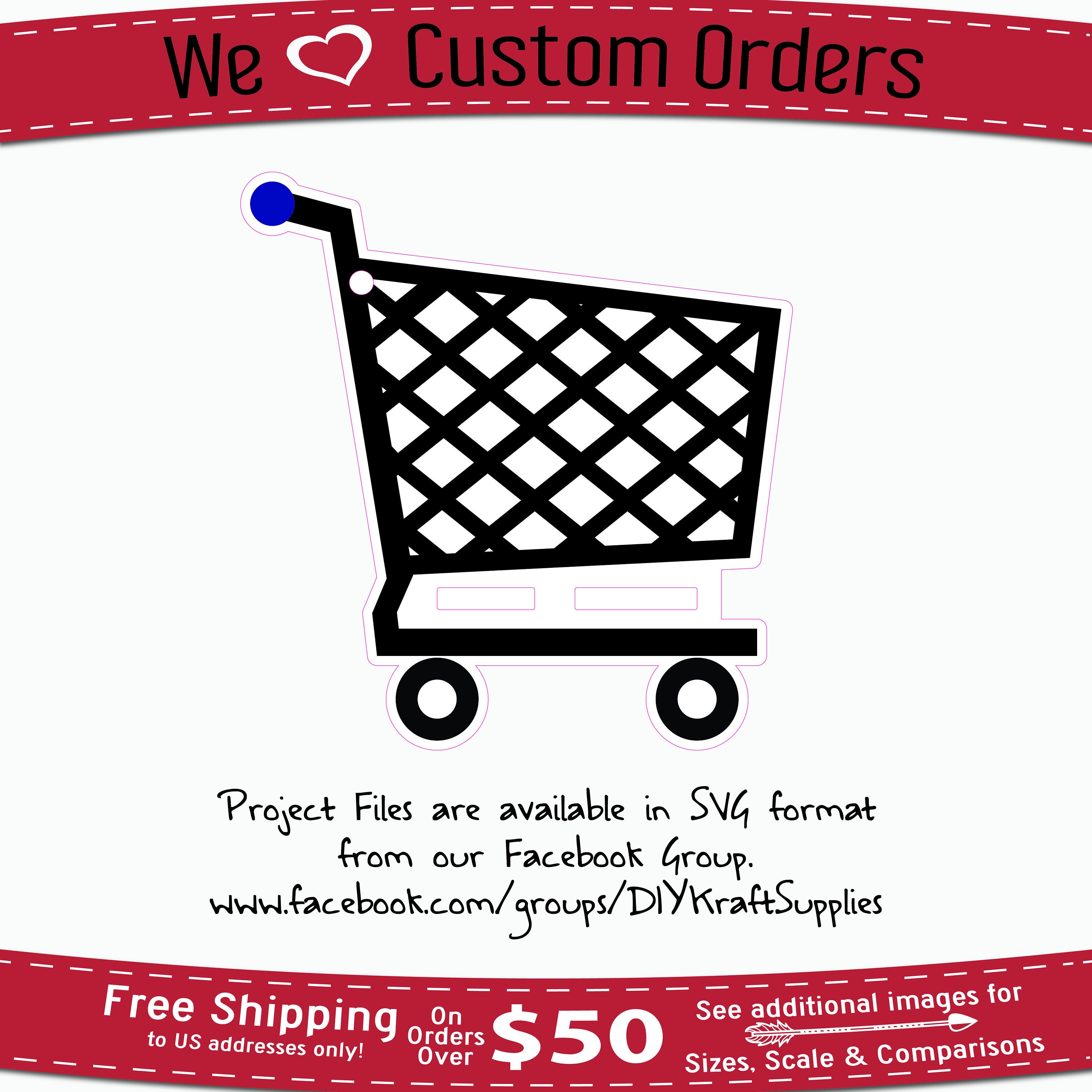 Shopping Cart Acrylic Shape Acrylic Shaped Shopping Cart - Etsy