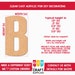 2" Clear Acrylic Beefcake Font Alphabet Blanks: DIY Keychain Craft - Etsy