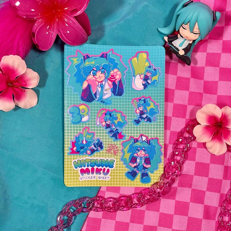 Hatsune Miku Sticker - Etsy