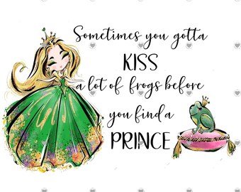 Kiss a Lot Frogs - Etsy