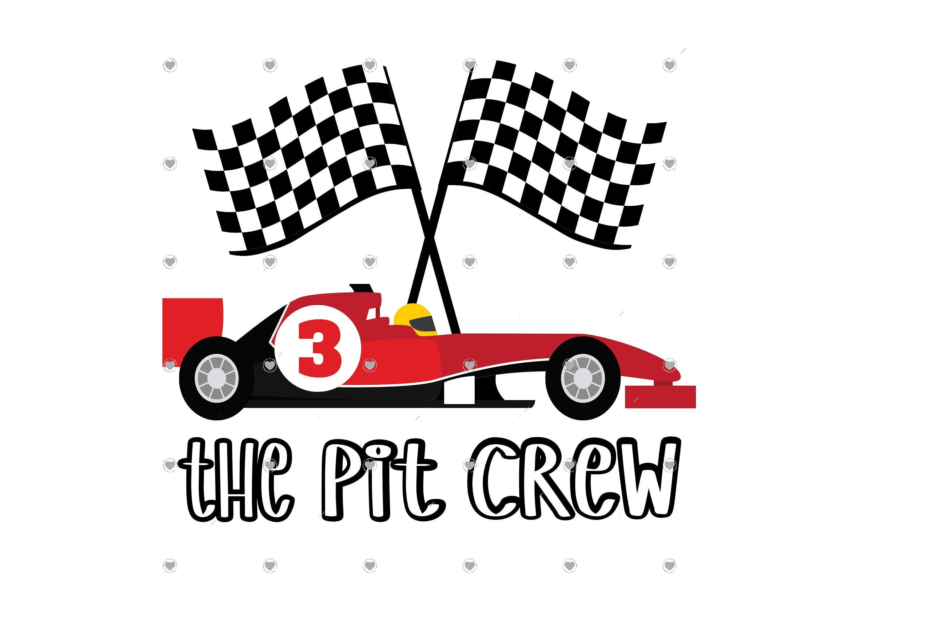 Female Race Car Pit Crew Clipart
