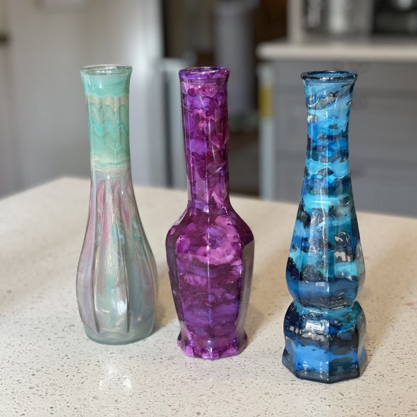 Alcohol Ink Vase - Etsy