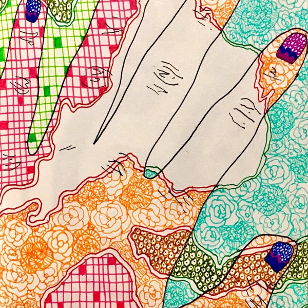 Colorful Zentangle - Etsy