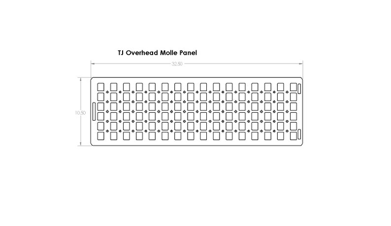 Digital File (DXF) for Overhead Molle Panel to Fit Jeep TJ and Jeep LJ ...