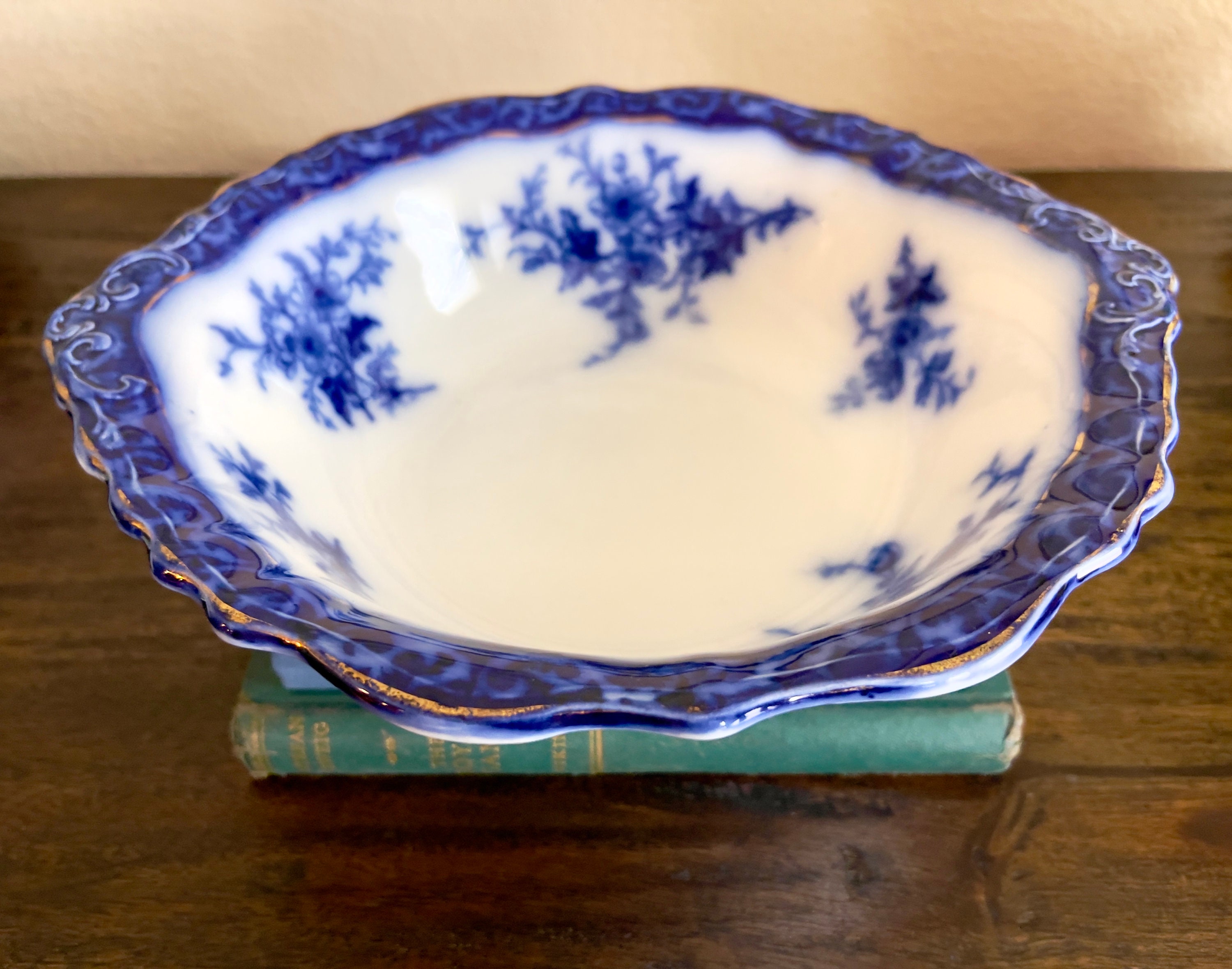 Henry Alcock & Co. Touraine Pattern Flow Blue 10.5 Bowl 1898 - Etsy