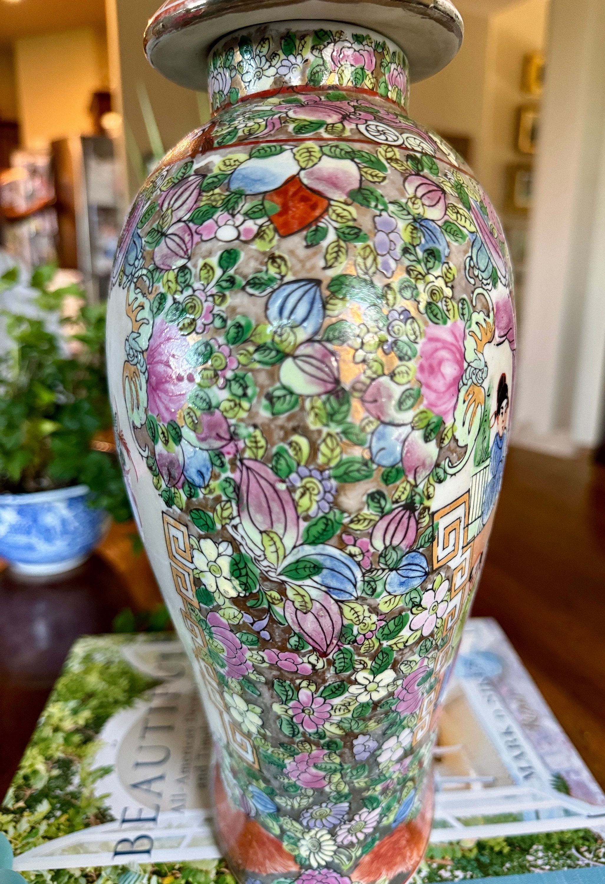 Rose Medallion Temple Jar - Etsy