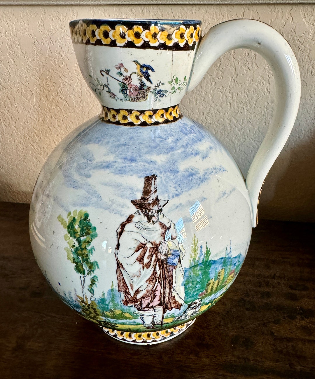 Antique Gien Gourd Cider Pitcher French Faience Dated 1866-75 - Etsy