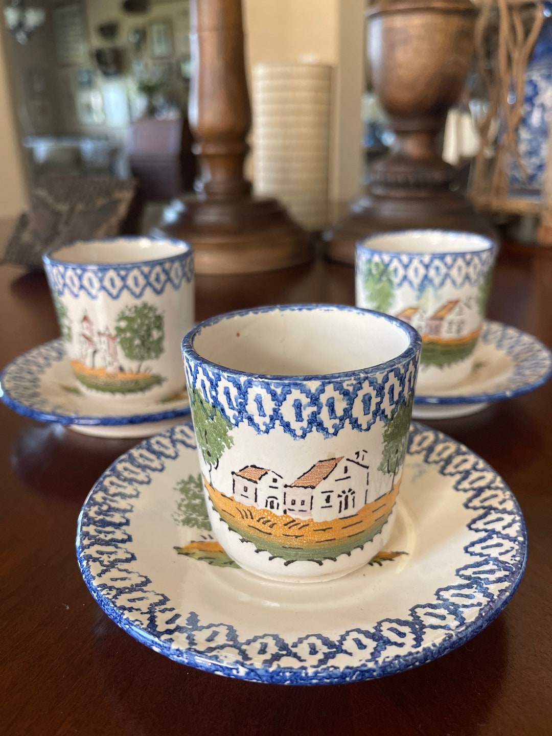 SALE 35.00 Shipping Included French Faience Saint Clément Lunéville 3 ...