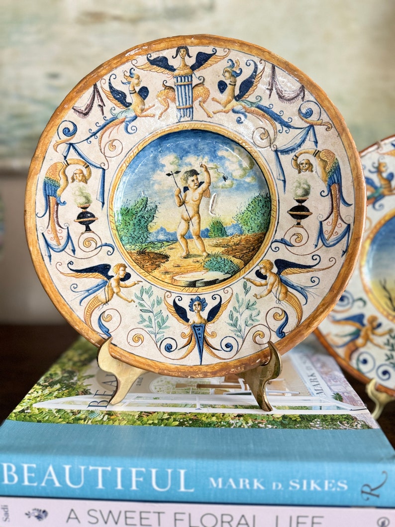 Antique Italian Renaissance Plates - Deruta - Etsy