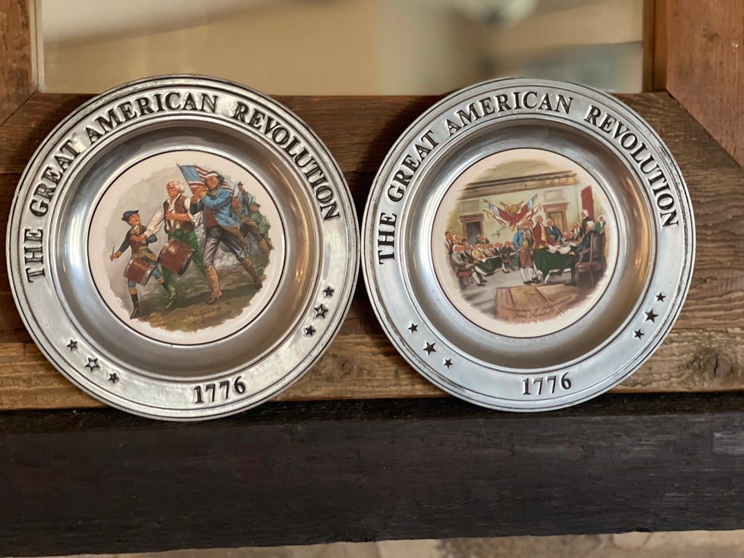 The Great American Revolution Pewter Plates - Etsy