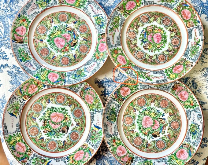 Lovely Rose Canton Matching Plates - Etsy