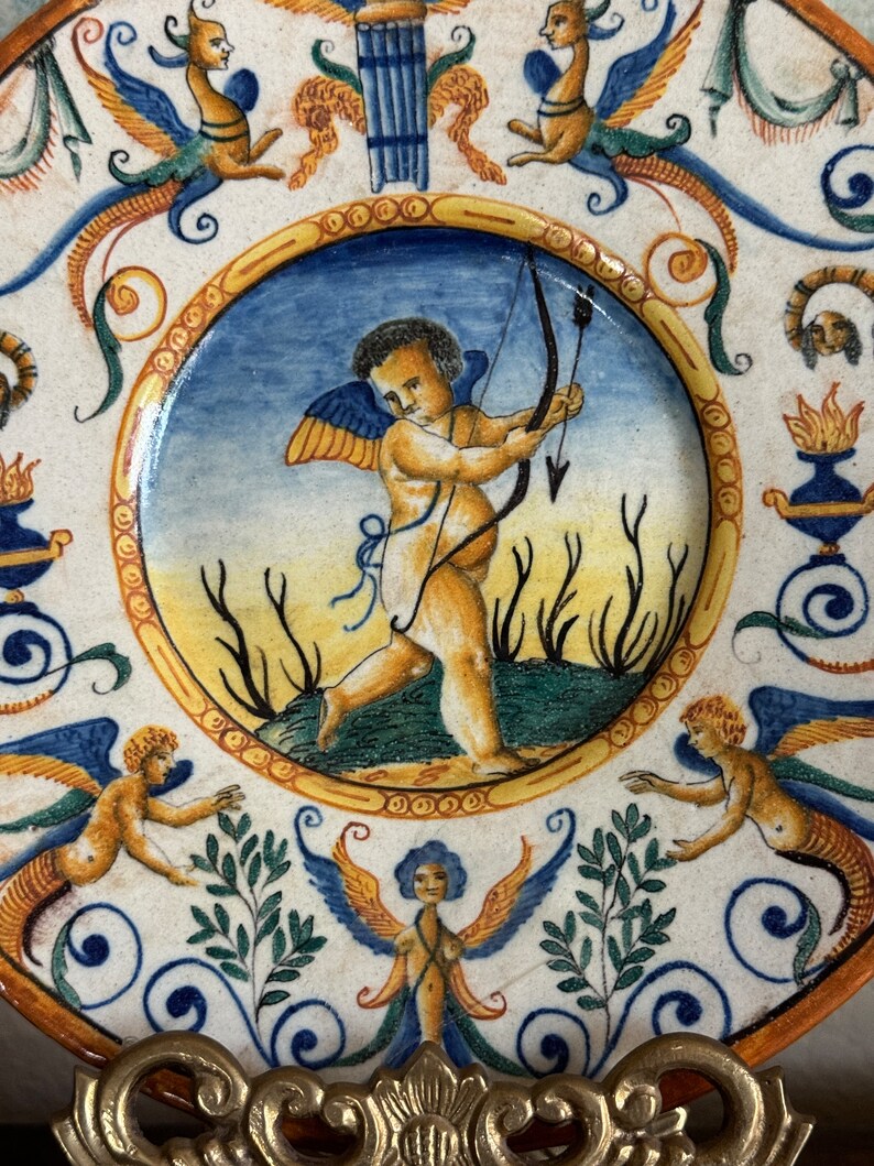 Pair of Old Italian Renaissance Plates Deruta - Etsy