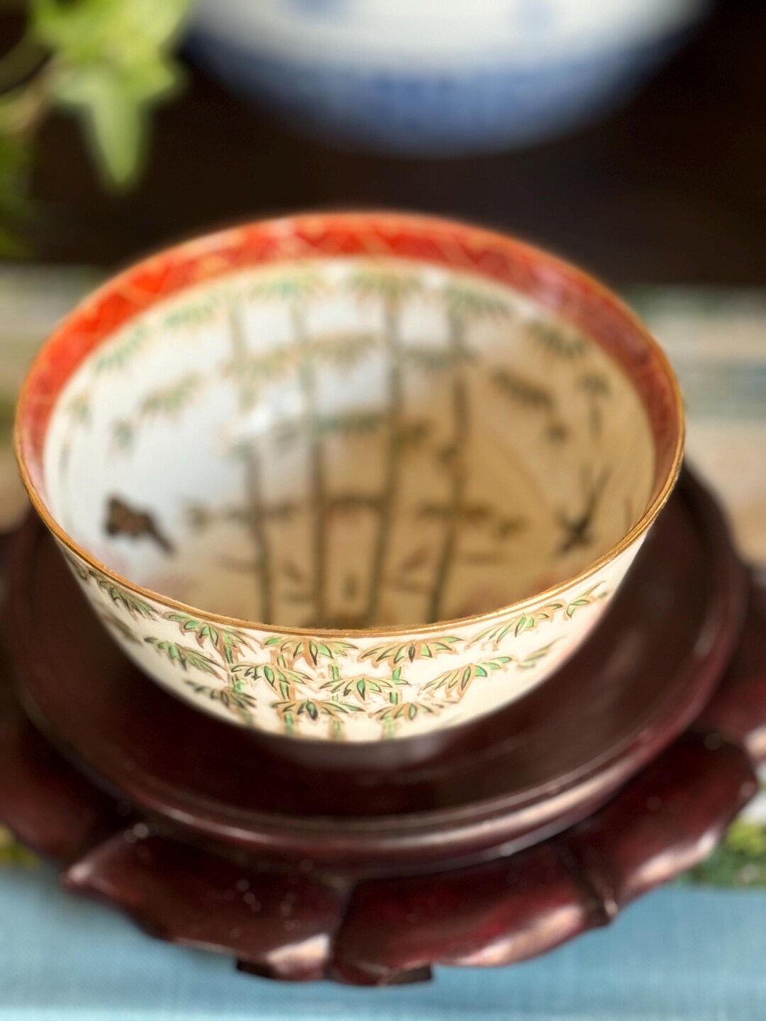 Chinese Bamboo Rice Bowl - Etsy