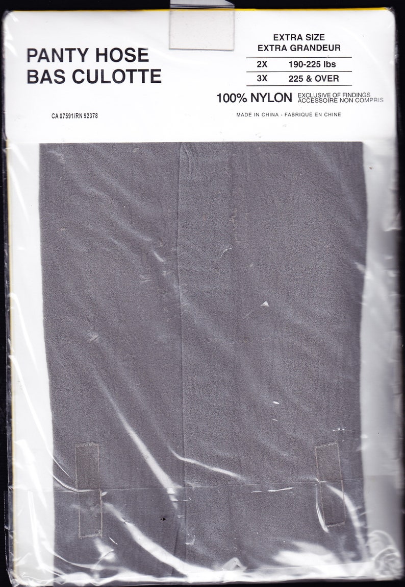 Sexy Attractive Scantily Clad Model 3XL Vintage Pantyhose and Package ...