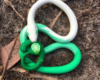 Polymer clay snake | Etsy