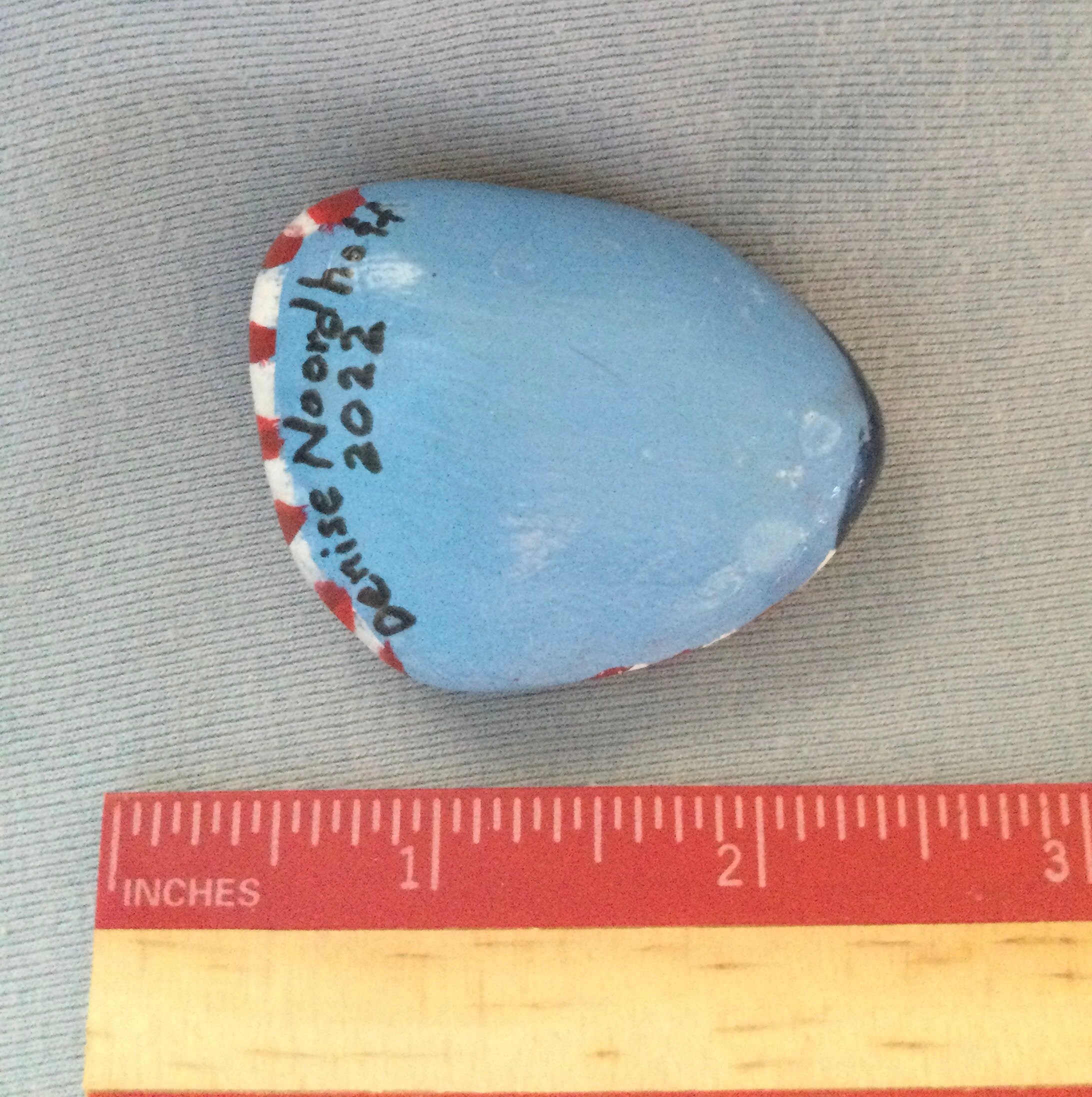 Hand Painted Patriotic Freedom is Never Free Rock - Etsy