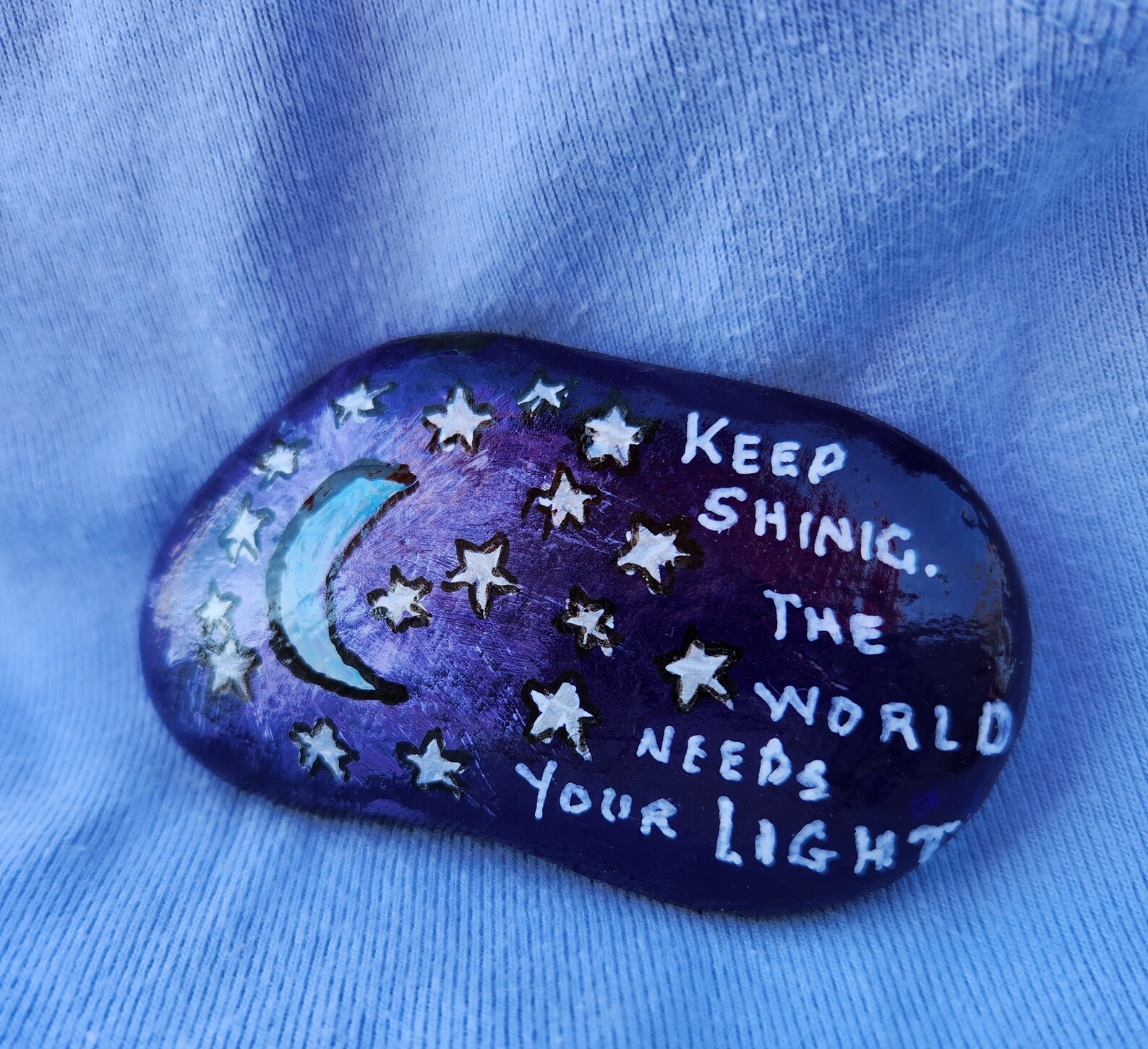 Keep Shining. the World Needs Your Light Hand Painted River Rock - Etsy